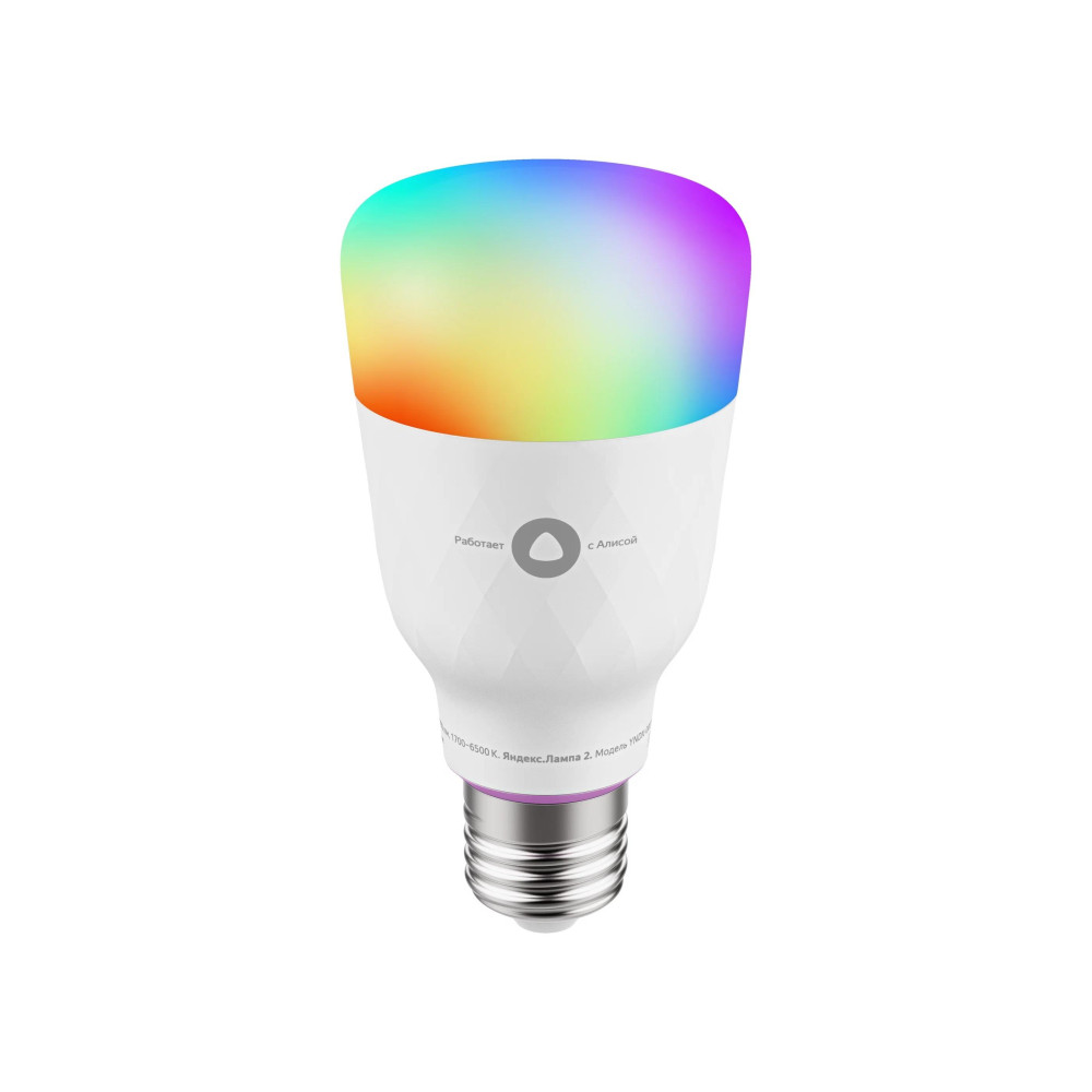 LIGHTING LED Bulb YANDEX Smart Bulb E27 with Alisa, Smart Wi-Fi RGB LED ...