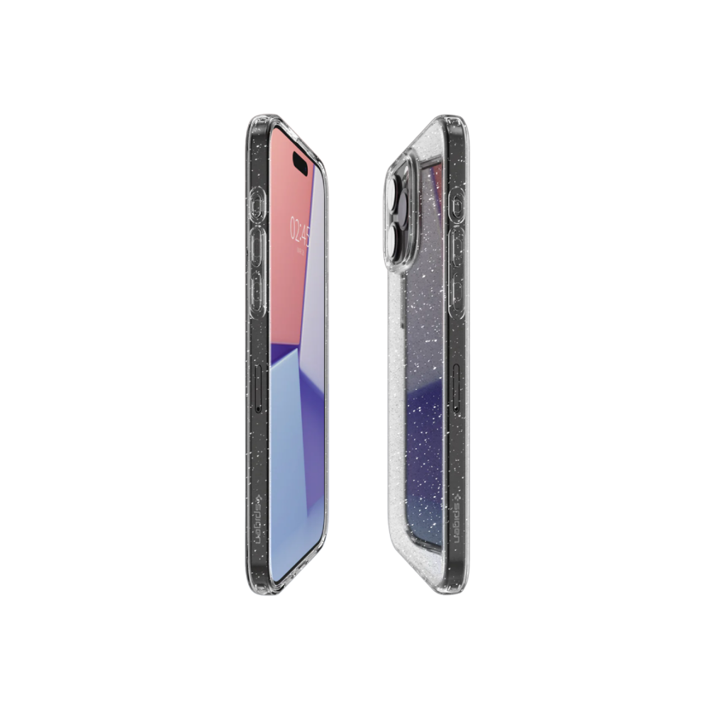Huse Telefoane Spigen iPhone 15 Pro, Liquid Crystal, Glitter Crystal pe ...