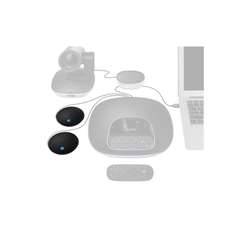 Microfon Logitech Expansion Microphone (2 pack) for GROUP camera pe ...