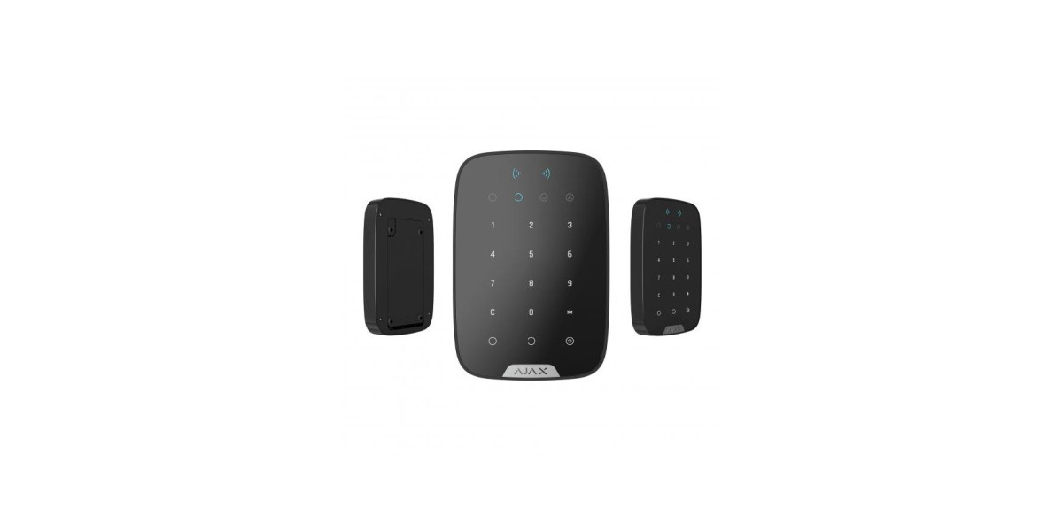 Ajax Wireless Security Touch Keypad "KeyPad Plus", Black, encrypted ...