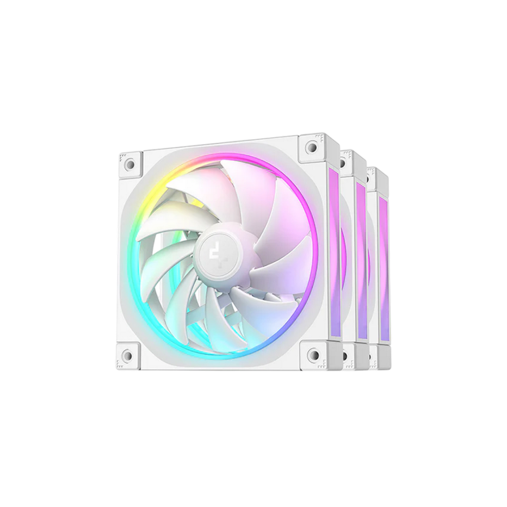 Корпусные кулеры PC Case Fan Deepcool FL12 SE WH 3in1 kit, 120x20x25mm ...