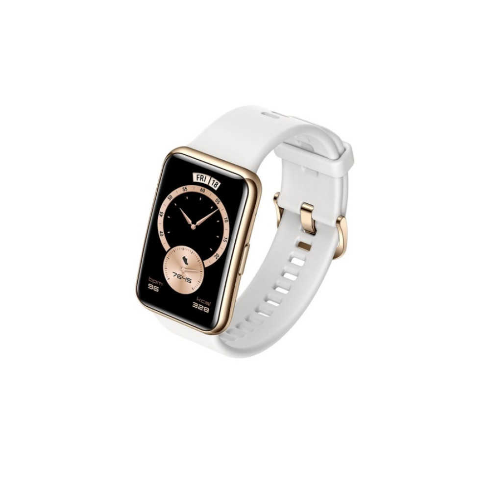 Smartwatch Huawei Watch Fit Elegant, Frosty White | Ecran si GPS ...