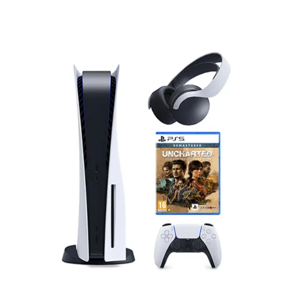 Sony Playstation 5, Disc Edition, 3D Pulse Headphones, GoW Ragnarok ...